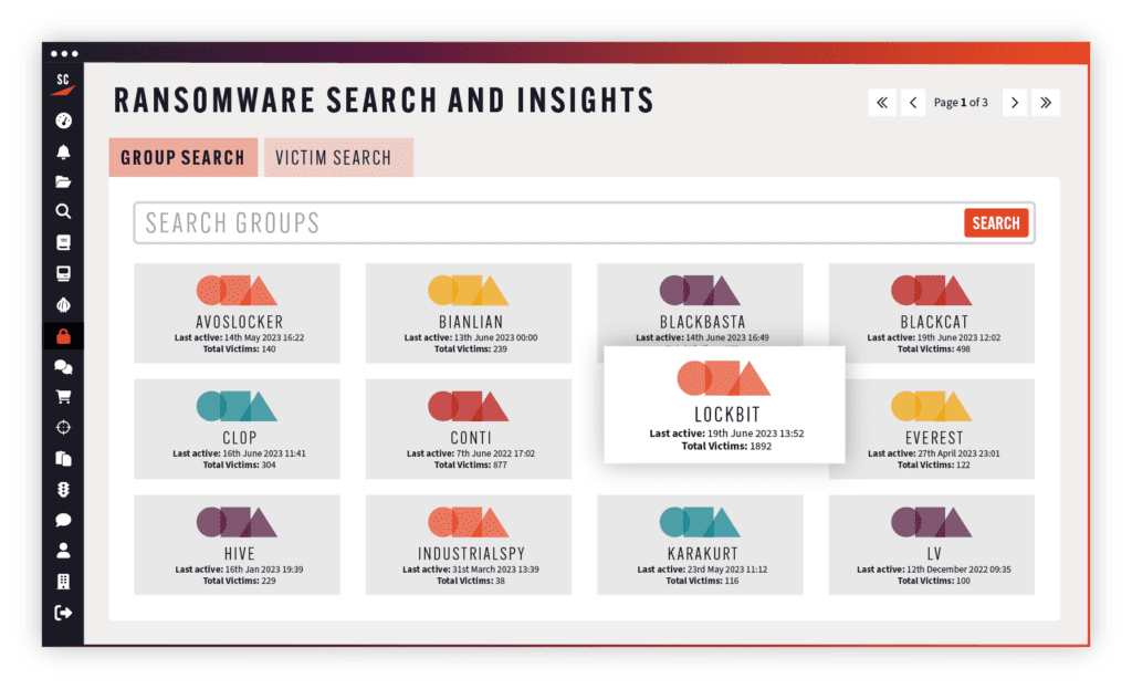 Ransomware Search & Insights | Ransomware intelligence tracking tool